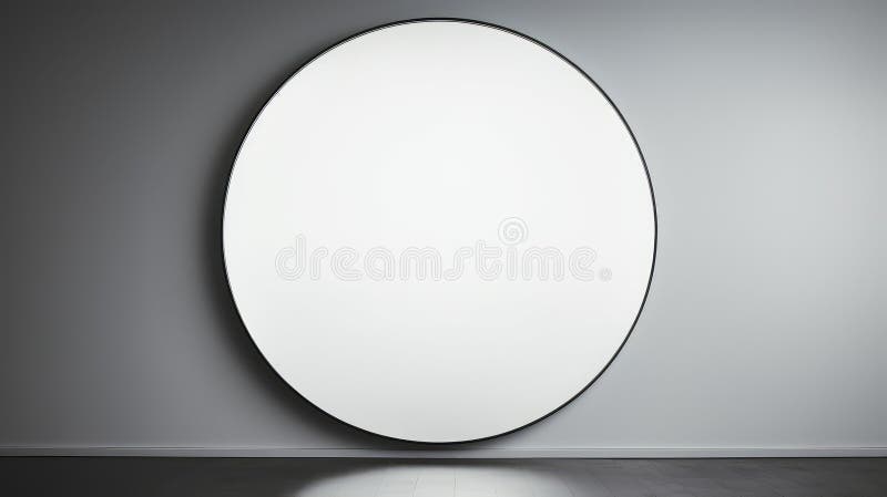 Depth Blurred Circle Mirror Interior Stock Illustration - Illustration ...