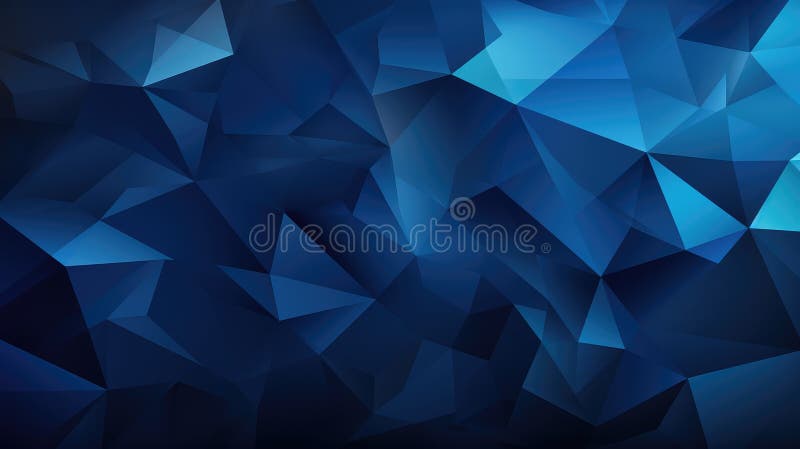 Depth Dark Blue Geometric Background Stock Illustration - Illustration ...
