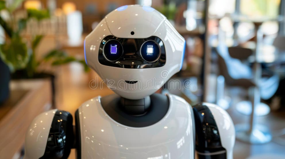 In Depth Display of Artificial Intelligence Digital Avatar on Screen To ...