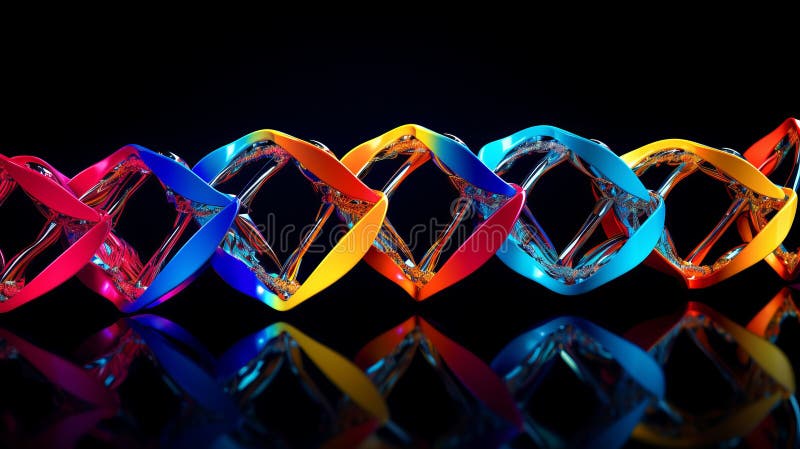 In Depth Graphical Illustration of the Dna Chain and Its Genetic ...