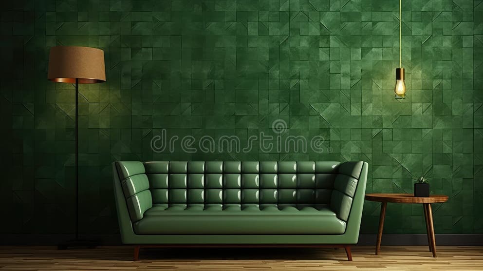 Depth Green Wallpaper Pattern Stock Illustration - Illustration of ...