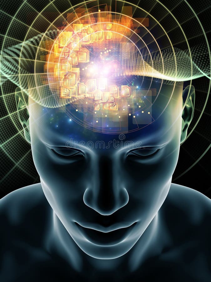 Depth of Human Mind stock illustration. Illustration of development ...