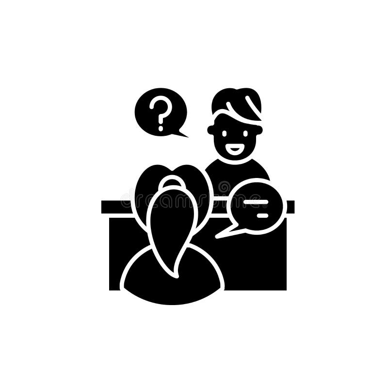 In Depth Interview Line Icon Concept. in Depth Interview Vector Linear ... In Depth Interview Line Icon Concept. in Depth Interview Vector Linear ...