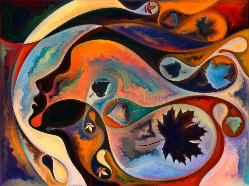 Depth of Living Canvas stock illustration. Illustration of background ...