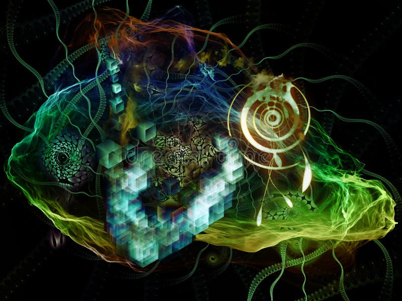 Depth of Math Visualization Stock Illustration - Illustration of depth ...