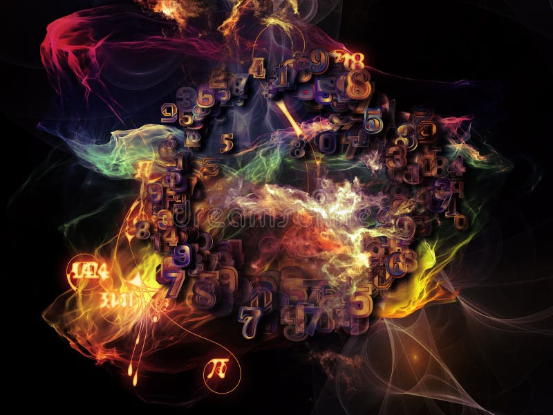 Depth of Math Visualization Stock Image - Image of element, design ...