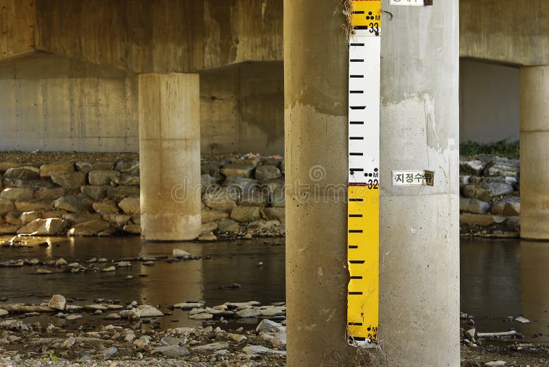 Depth meter stock image. Image of lake, tall, marker, depth - 3277813