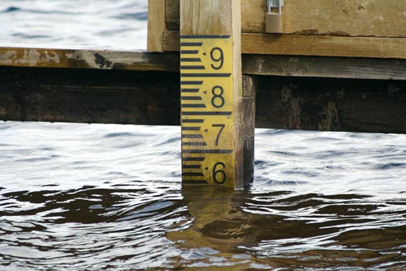 Depth meter stock image. Image of lake, tall, marker, depth - 3277813