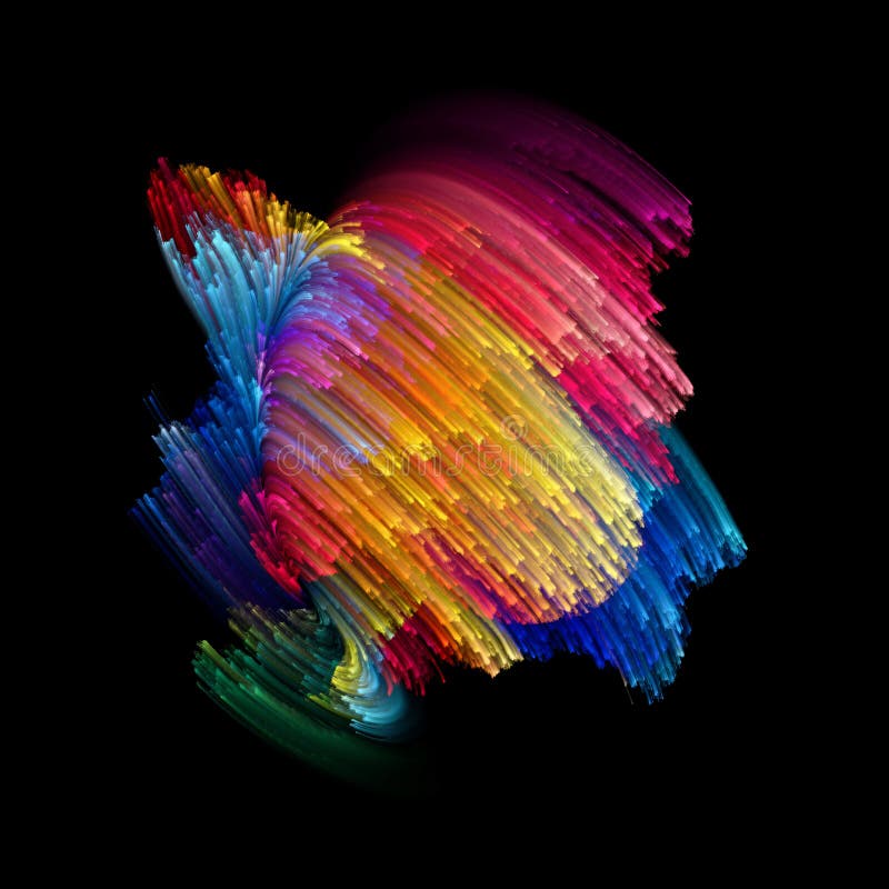 Depth of Palette Twists stock illustration. Illustration of spectrum ...