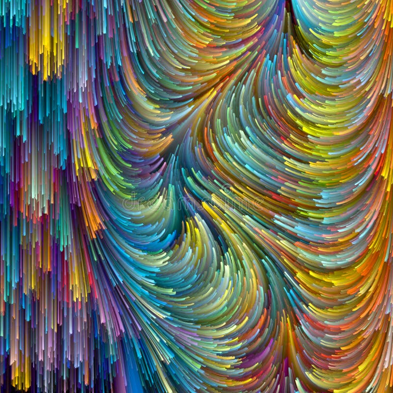 Depth of Palette Twists stock illustration. Illustration of rainbow ...