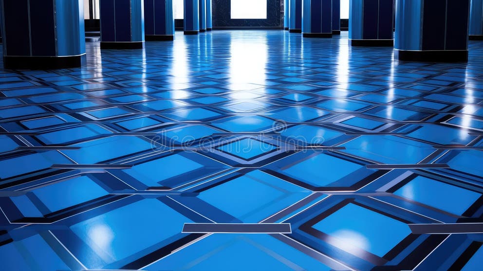 Depth patterns blue stock illustration. Illustration of blue - 372134360