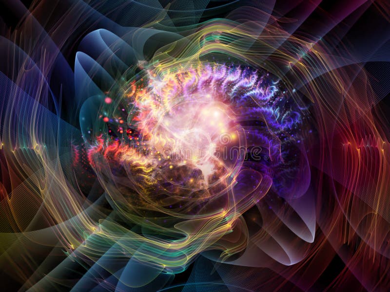 Depth of Radial Oscillation Stock Illustration - Illustration of light ...