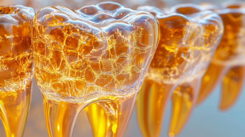In-Depth Scientific Illustration of a Human Tooth Cross Section Stock ...