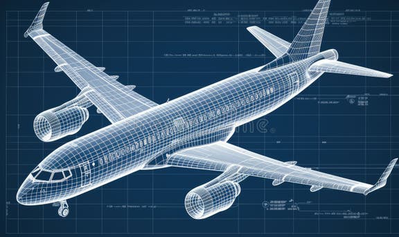 In-depth Technical Illustration of Plane S Components Depicted in a ...