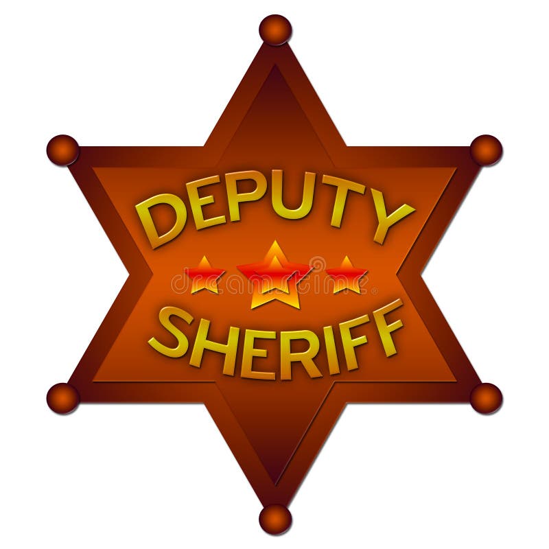 Deputy Sheriff Abstract Badge Stock Illustration - Illustration of ...
