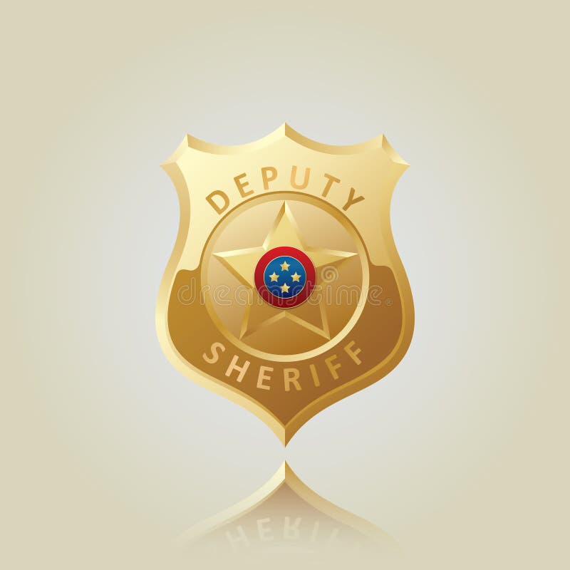 Deputy Sheriff Shield. Vector Illustration Decorative Design Stock ...