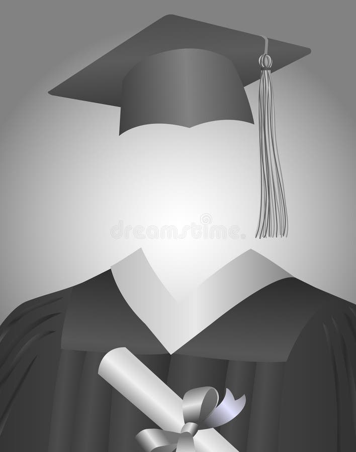 Der Absolvent stock abbildung. Illustration von hochschule - 3685753