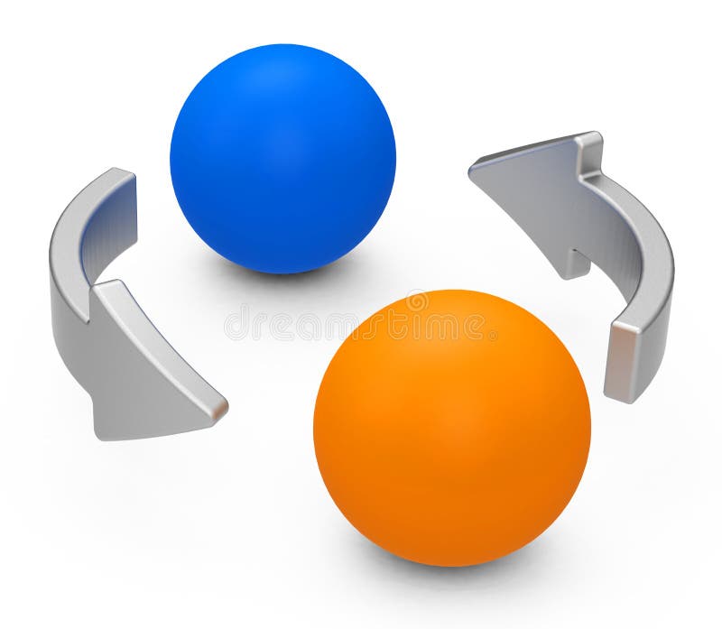 Der Austausch stock abbildung. Illustration von konzept - 46509942