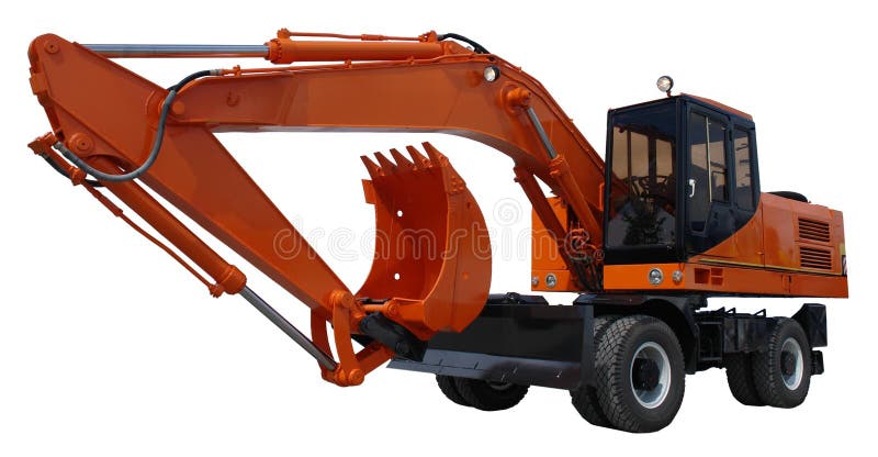 Der Bagger stockbild. Bild von industriell, technik, ansicht - 8698425