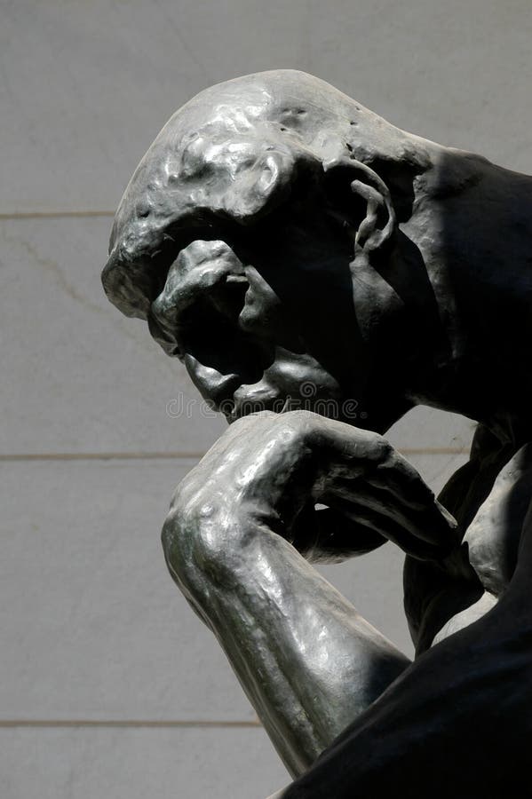 Der Denker redaktionelles stockfoto. Bild von meisterwerk - 492018