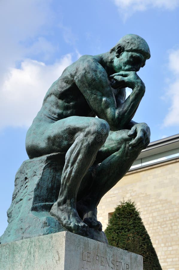 Der Denker von Rodin redaktionelles stockfotografie. Bild von paris ...