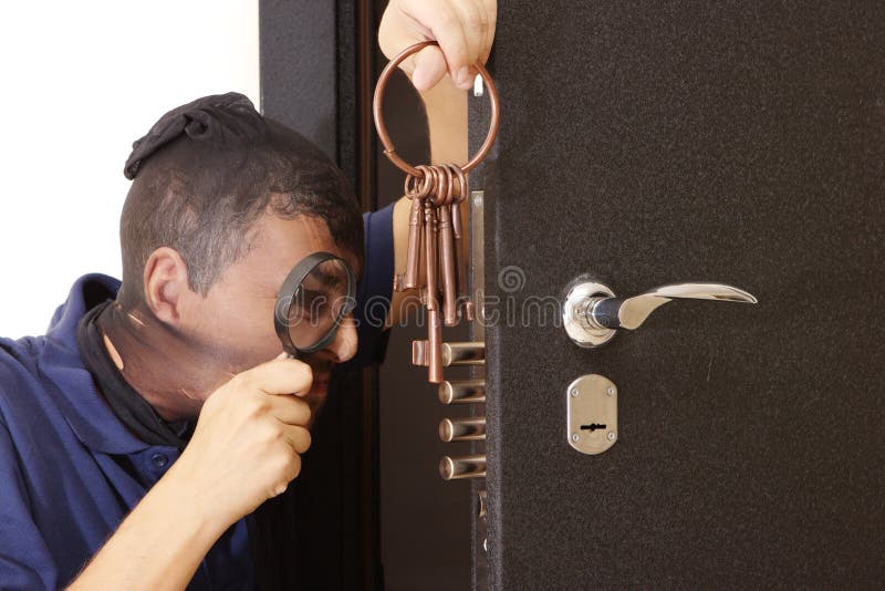 Der Dieb stockbild. Bild von schlag, versicherung, person - 9891381