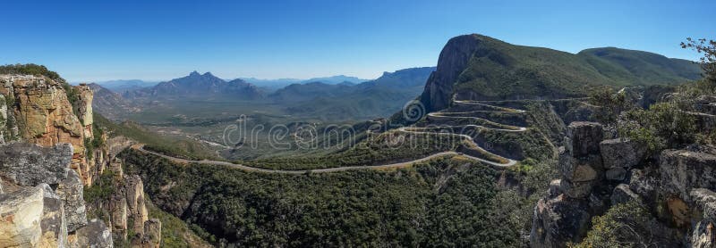 Serra Da Leba Road Seen from Lubango, Angola Stockfoto - Bild von ...