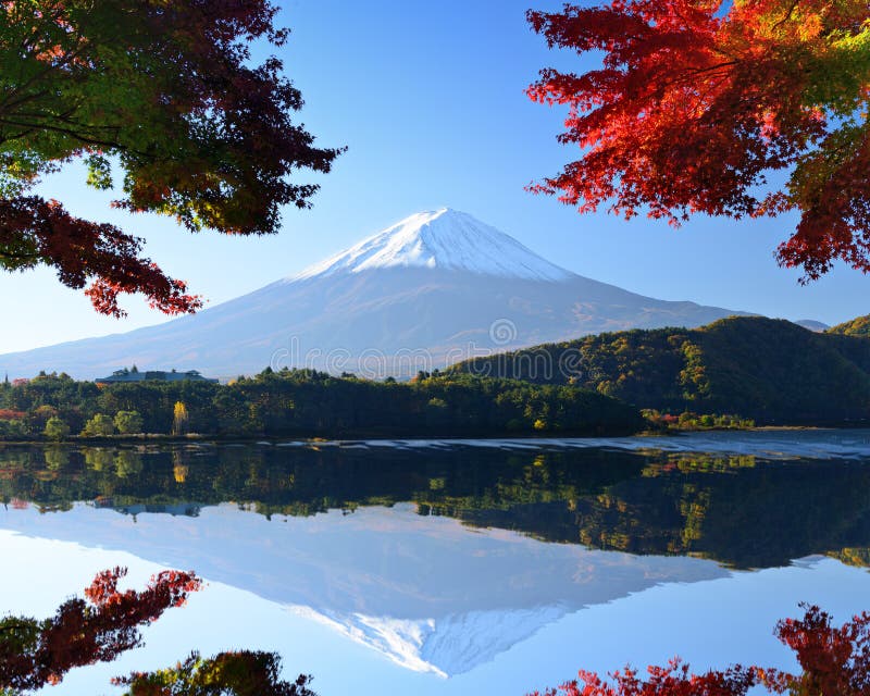 Der Fujisan im Herbst stockbild. Bild von japanisch, schrein - 32630615