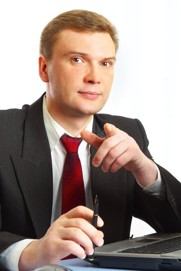 Der Geschäftsmann stockbild. Bild von internet, finanziell - 2299725