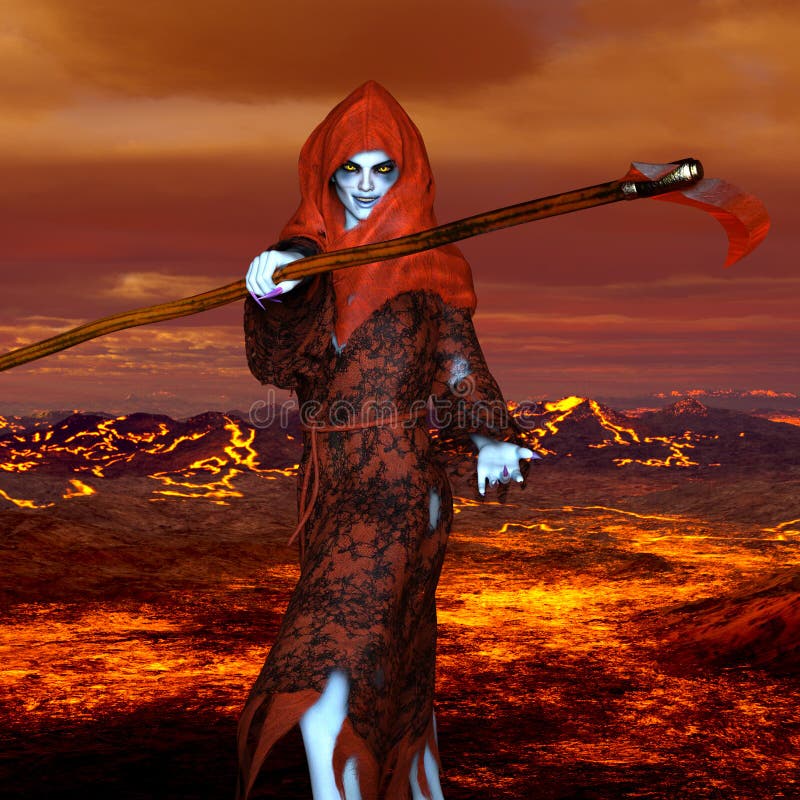 Der Gott des Todes stock abbildung. Illustration von furcht - 94351844