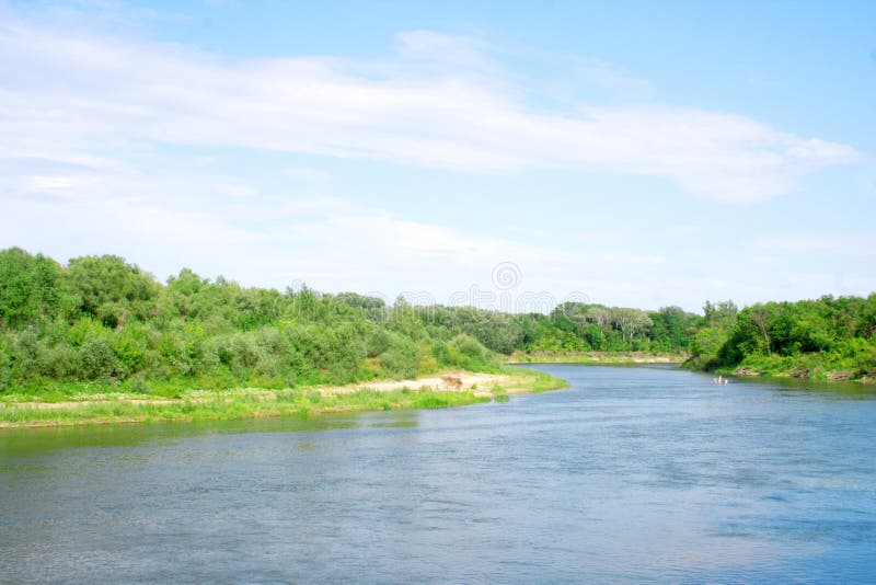 Großer Fluss stockfoto. Bild von blau, wasser, oberseite - 25355318