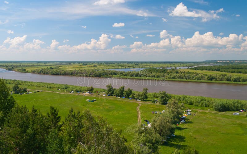 Der Irtysch stockfoto. Bild von fließen, fluß, landschaften - 32397916