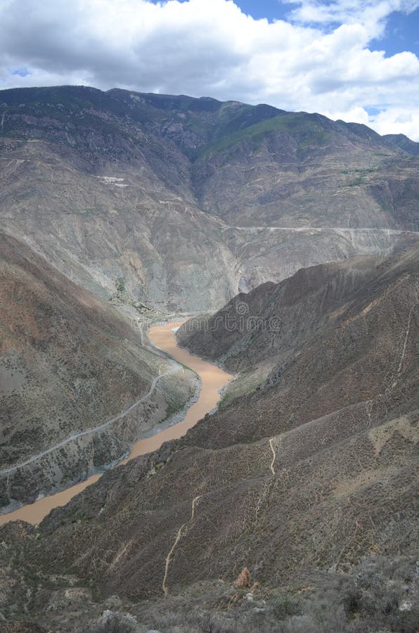 Der Jangtse-Biegung, China stockfoto. Bild von senke - 32389252