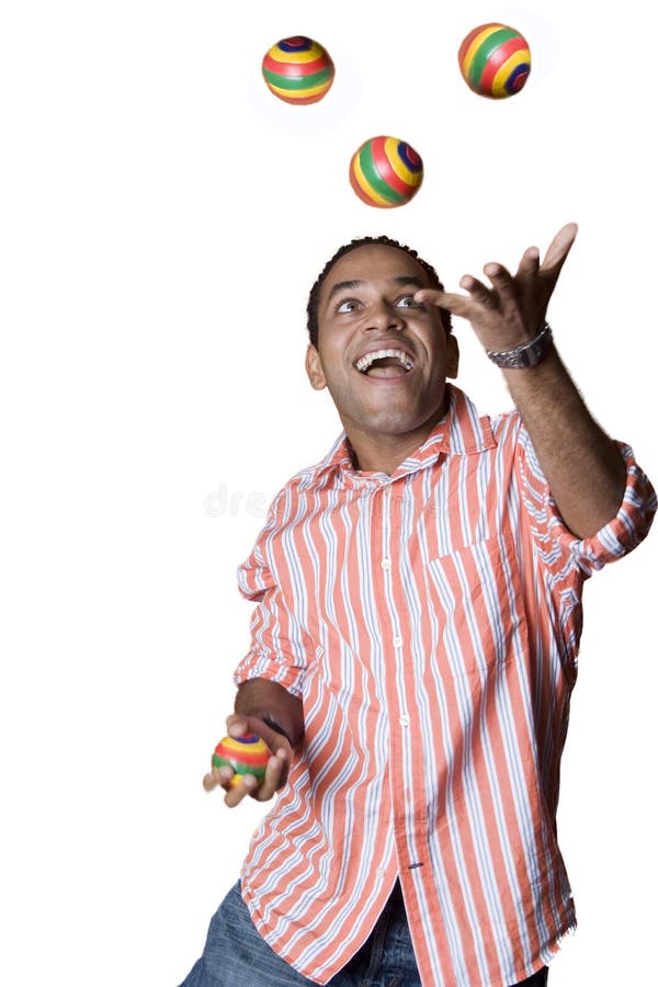 Der Jongleur stockbild. Bild von konzentrat, latino, alleine - 8998217