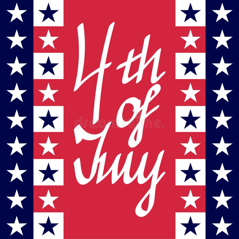 Der Juli-Karte vektor abbildung. Illustration von fahne - 73517797