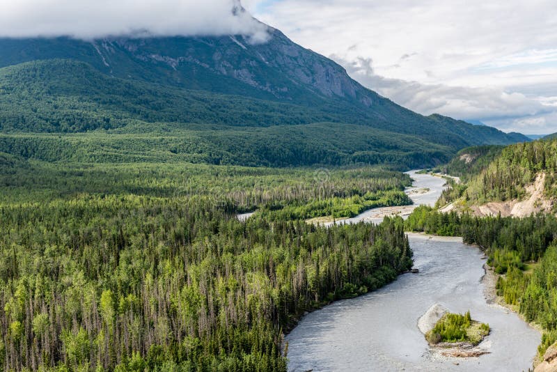 Nebenfluss An Matanuska-Gletscher, Alaska (USA) Stockbild - Bild von ...
