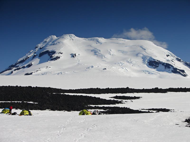 Beerenberg Vulkan Auf Insel Jan.-Mayen Stockfoto - Bild von aufstieg ...