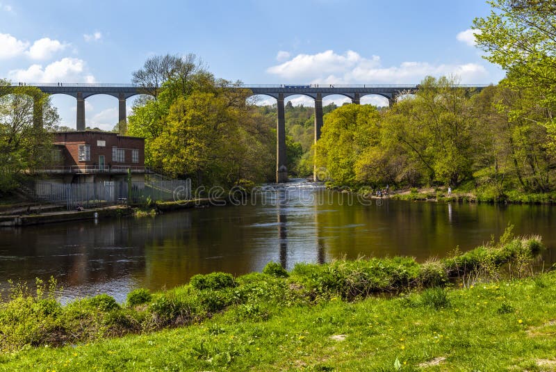 Pontcysyllte-Aquädukt, Wales, Großbritannien Stockfoto - Bild von ...