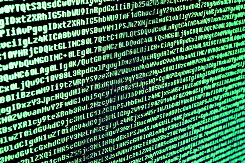 Der Programmcode Ist Die Charaktere, Die Zahlen Und Die Buchstaben ...