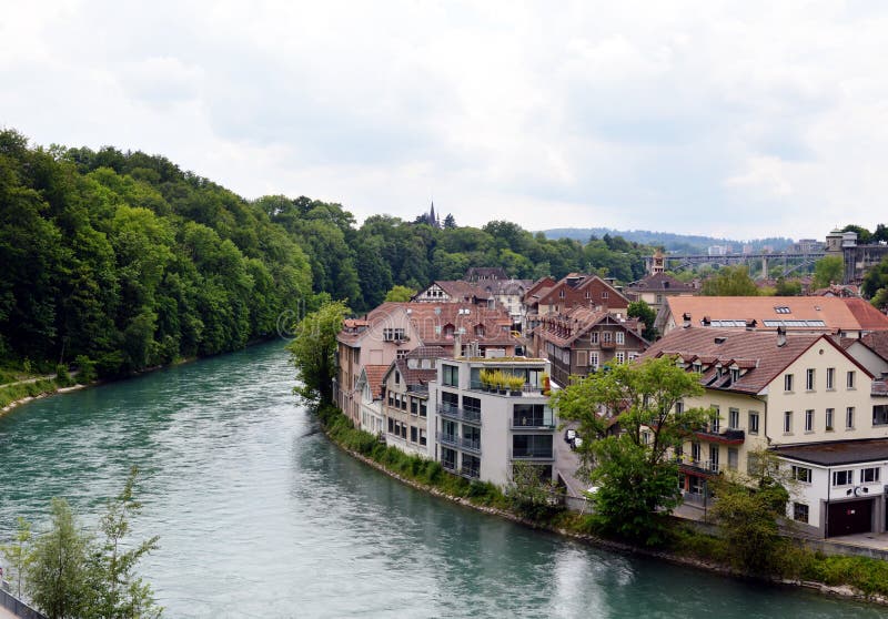 Der Rhein in Bern stockbild. Bild von stadt, geschichte - 41384635