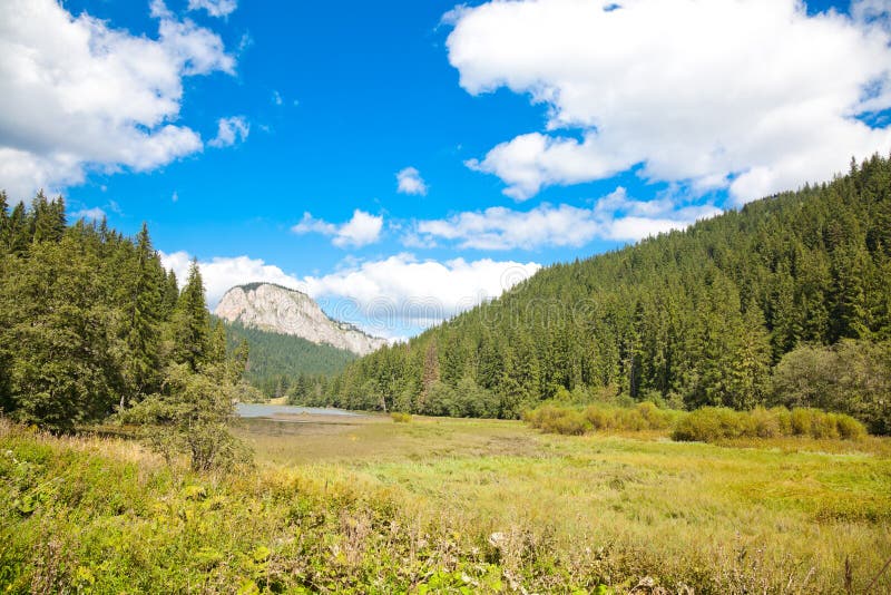 Der rote See stockbild. Bild von karpaten, geschützt - 15727321