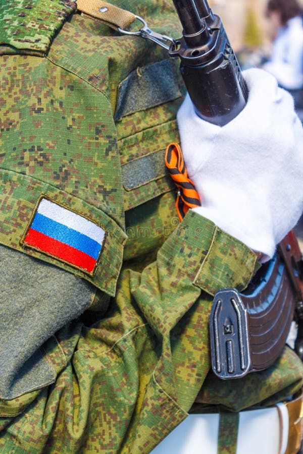 Russische Soldatwinter-Uniformjacke Stockfoto - Bild von kleid ...