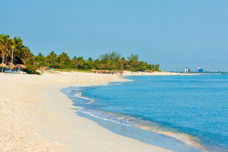 Der Schöne Strand Von Varadero in Kuba Stockfoto - Bild von feiertag ...