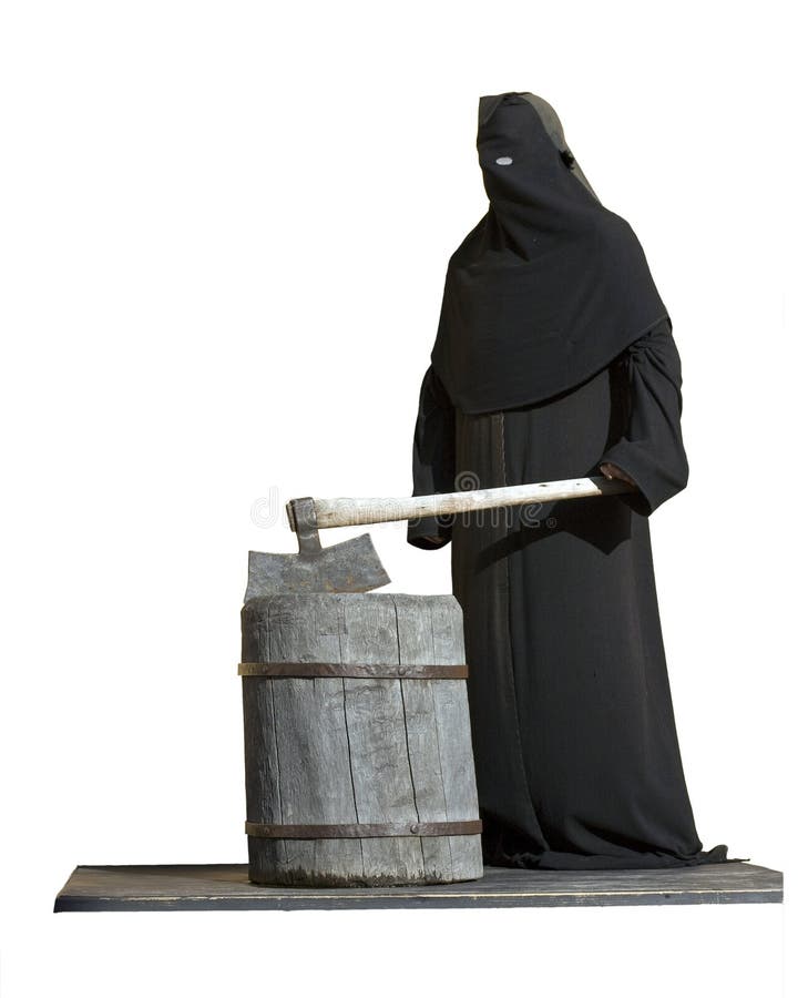 Der Scharfrichter Mit Einer Axt. Stockfoto - Bild von grausigkeit ...