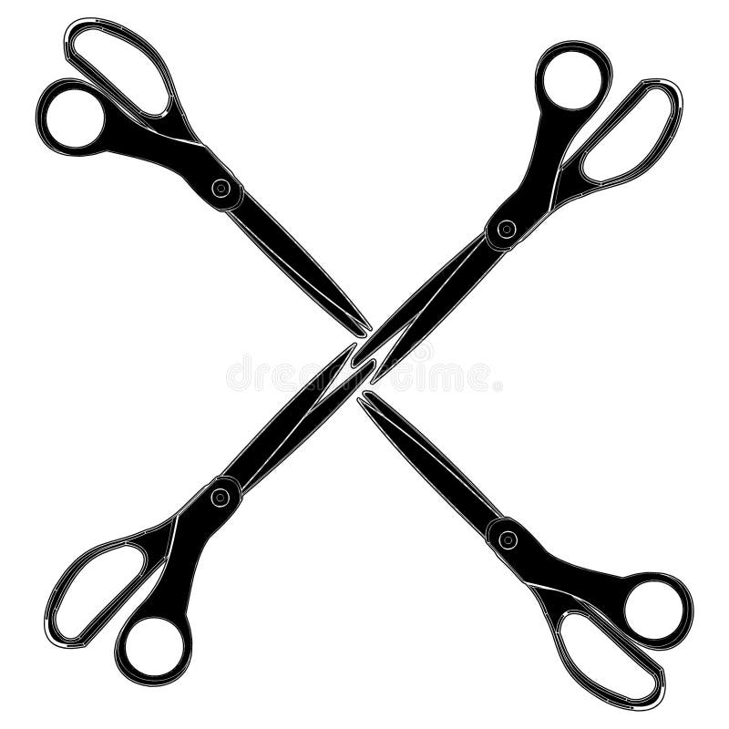 Der Schere-Vektor 01 stock abbildung. Illustration von graphik - 14267758