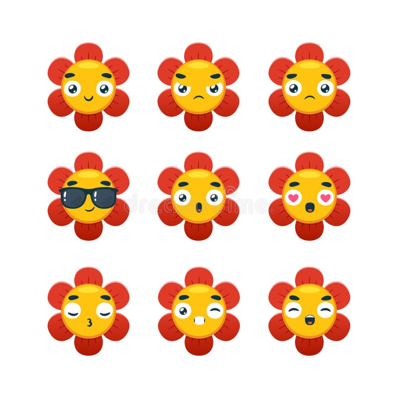 Smiley-Blume 2 stock abbildung. Illustration von potentiometer - 4178459