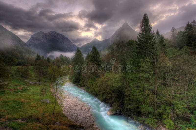Der Soca Fluss, Slowenien stockfoto. Bild von julianisch - 19436742
