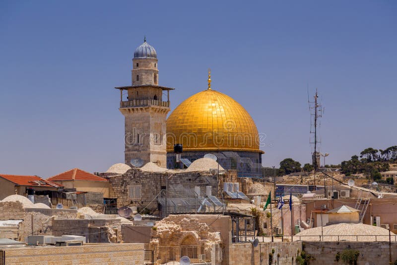 Der Tempelberg in Jerusalem, Israel Redaktionelles Stockbild - Bild von ...