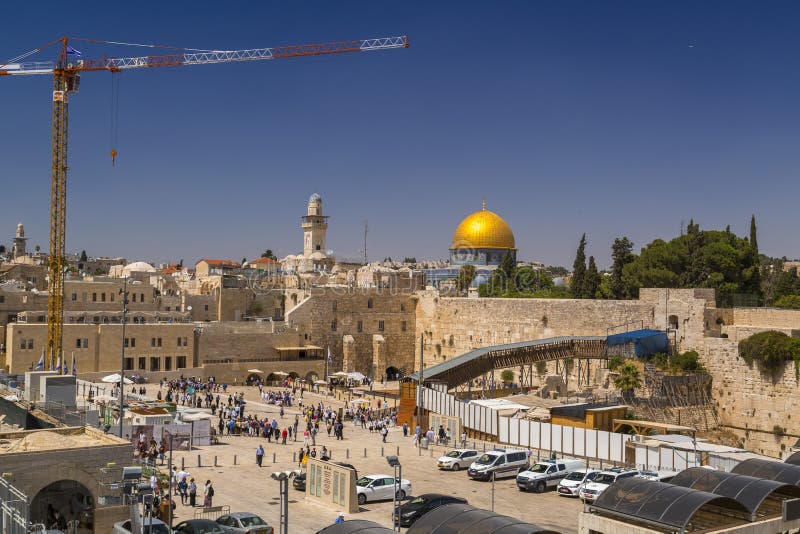 Der Tempelberg in Jerusalem, Israel Redaktionelles Stockbild - Bild von ...