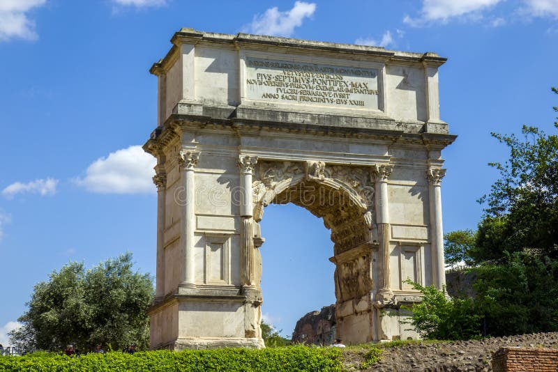 Bogen Von Titus, Forum Romanum, Rom, Italien Stockbild - Bild von bügel ...